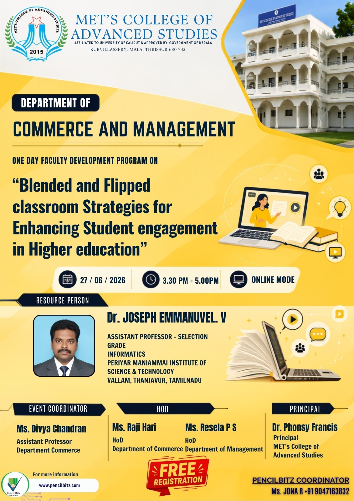 Met's College Advanced Studies | Pencil Bitz