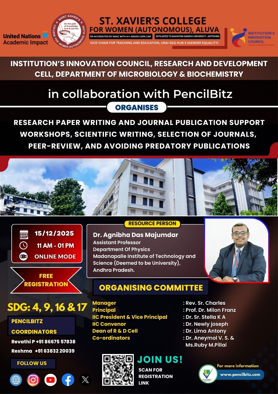 St. Xavier's College For Women, Aluva| Pencil Bitz Event